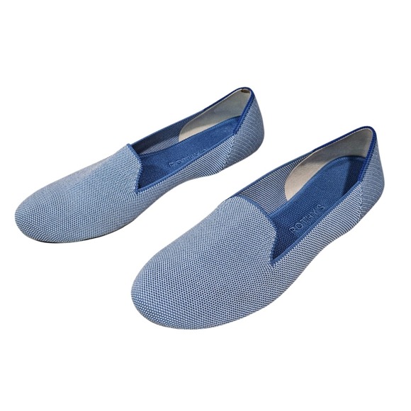 Rothy's | Shoes | Rothys Flat Loafer Birdseye Sky Blue 5m Round Toe ...